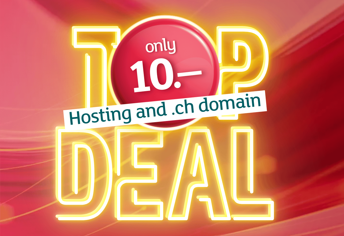 Build your website for just CHF 10 | .ch Domain & Hosting - Green